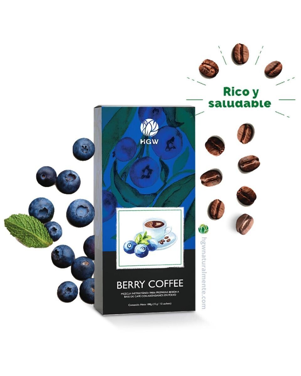 Berry Coffee HGW – Café con Arándanos y Antioxidantes | HGW Naturalmente